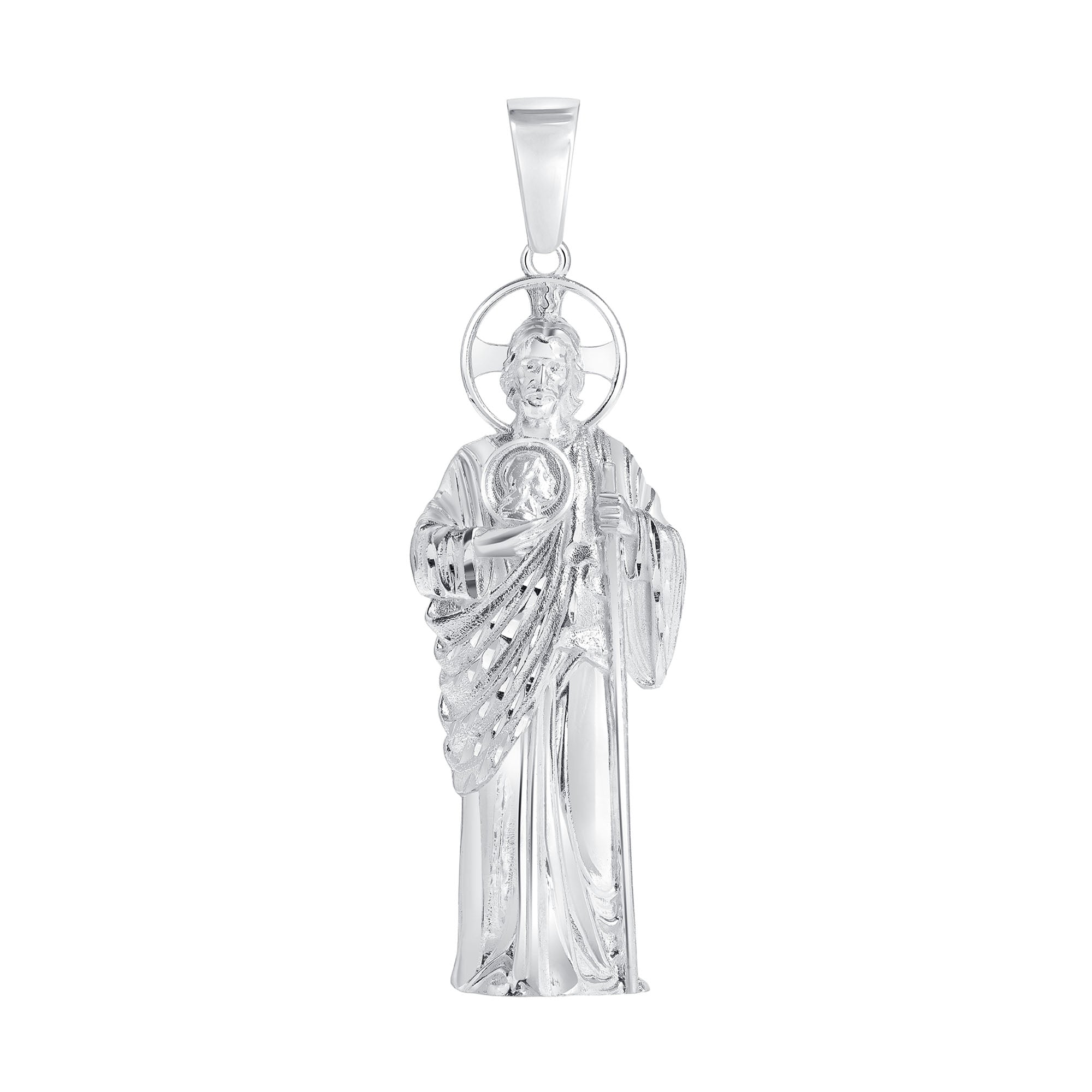 Silver 925 San Judas (Saint Jude) Pendant. SANJ02 – dsijewelry